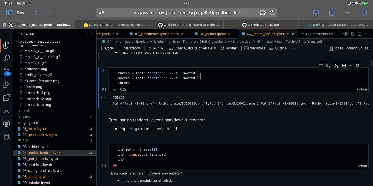 Getting started: Deep Learning with Fast.ai and Github Codespaces Getting started: Deep Learning with Fast.ai and Github Codespaces